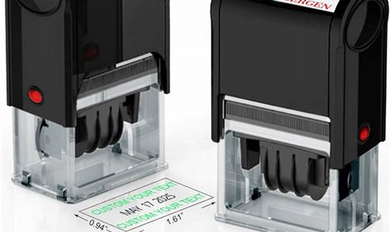 Personalized Custom Stamp with Date & Time