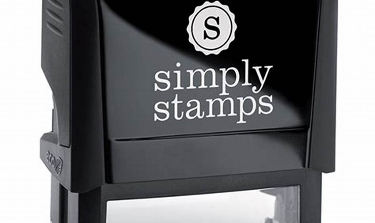 Personalized Custom Address Stamp with Logo Design