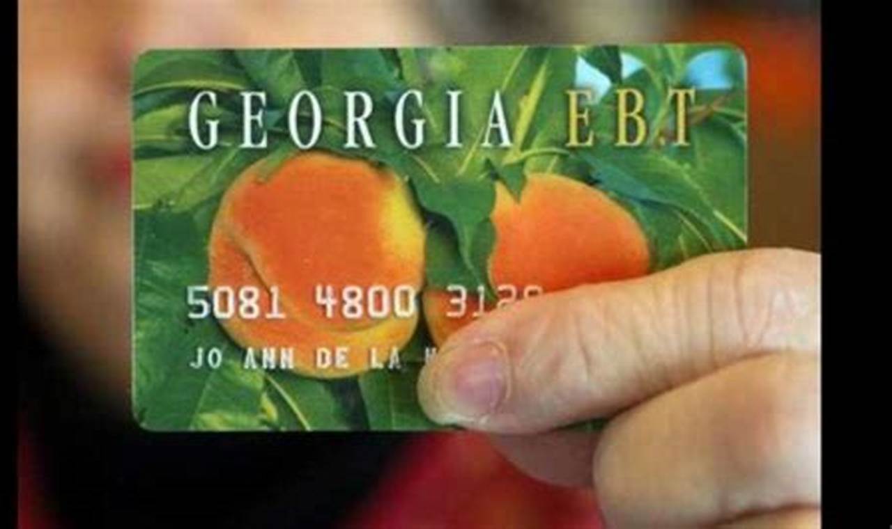 Georgia EBT Card Number: Accessing Food Stamp Benefits