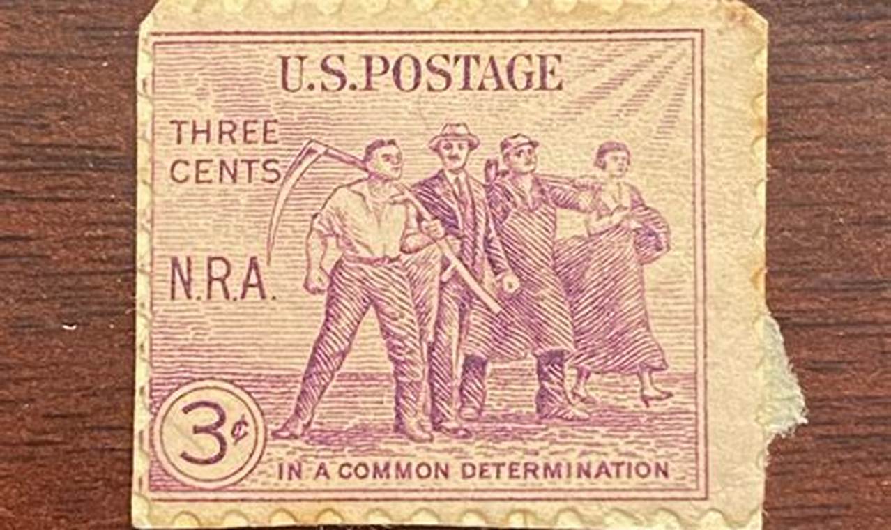 Historic 3 Cent NRA Stamp: Value & Guide