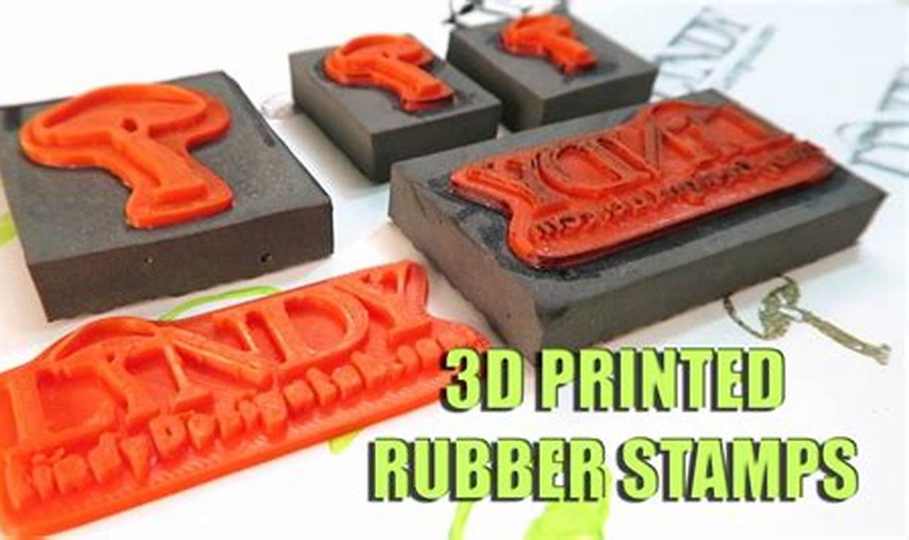 Custom 3D Print Rubber Stamps & Designs