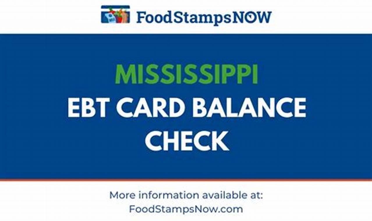 MS Food Stamp Login: Access Your Benefits