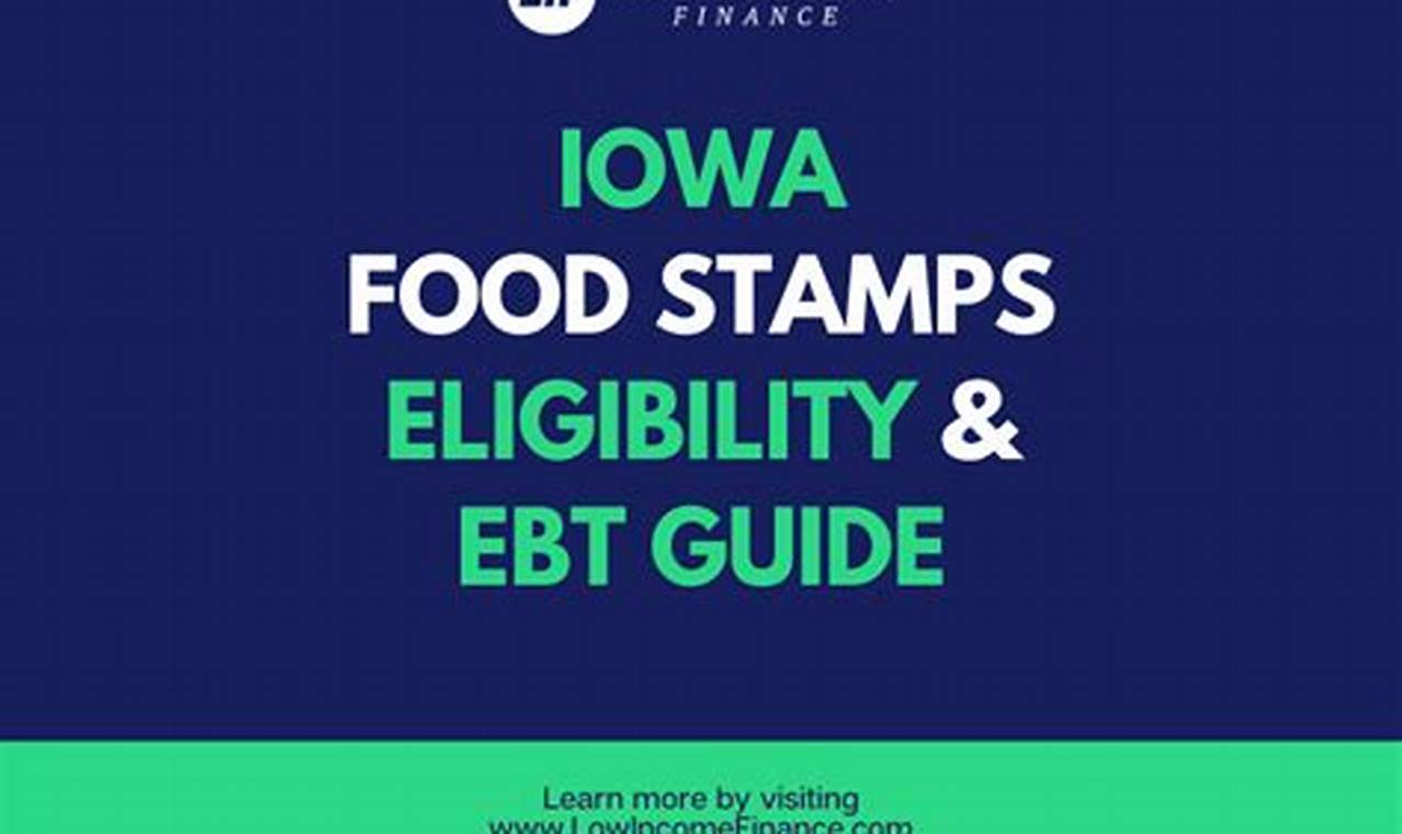 Iowa Food Stamp Eligibility Guide & Application