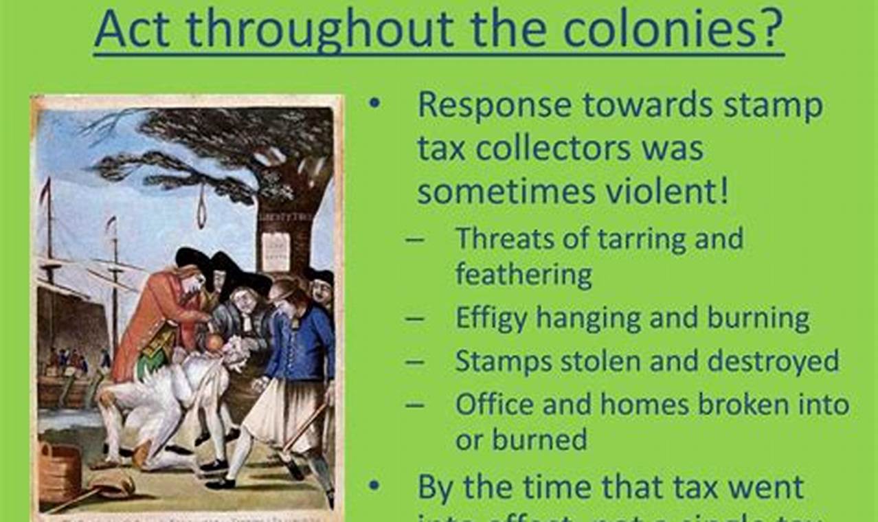 Colonial Resistance: The Stamp Act & Its Aftermath