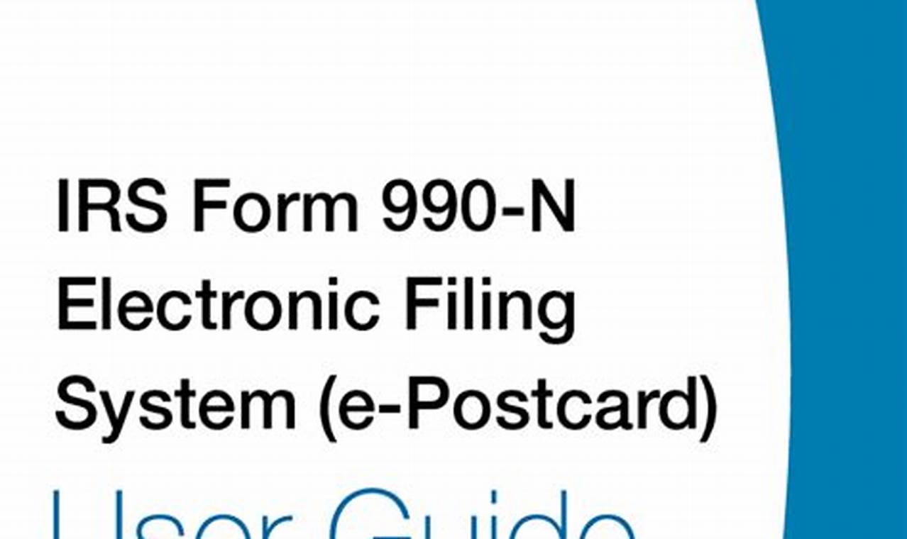 File 990-N e-Postcard Easily: Online Filing Guide