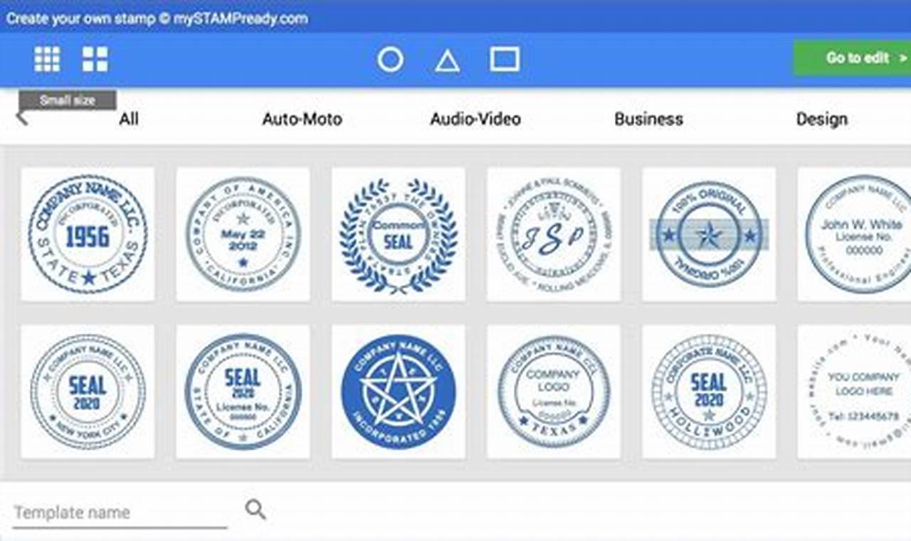 Design a Free Custom Rubber Stamp Online Now