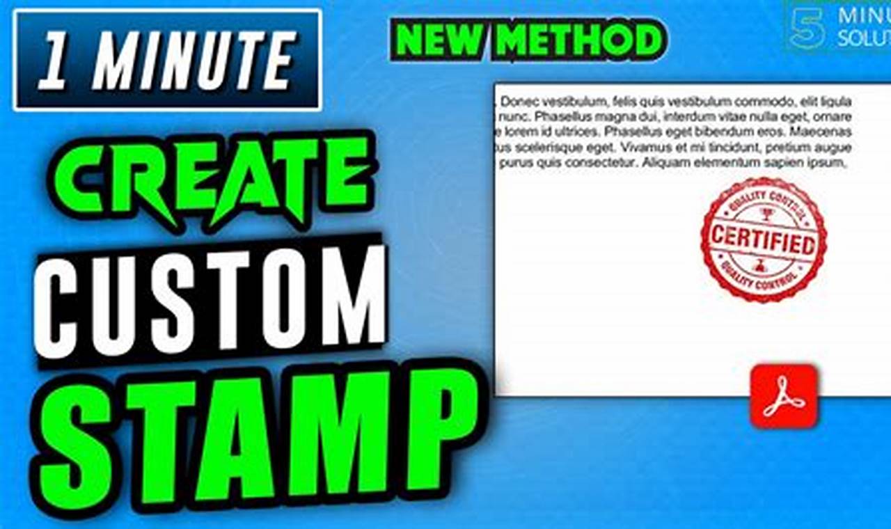 Design a Custom Stamp in Adobe: A Quick Guide