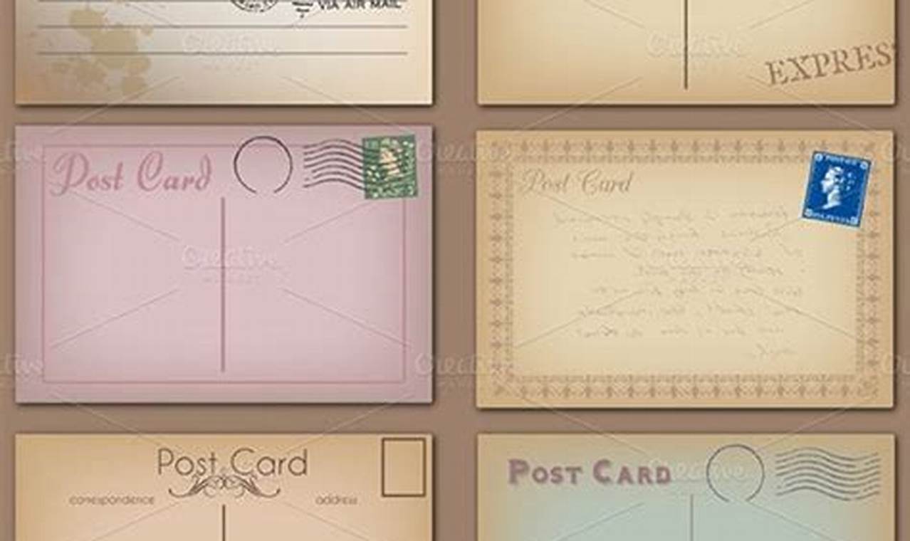 Retro Postcard Template