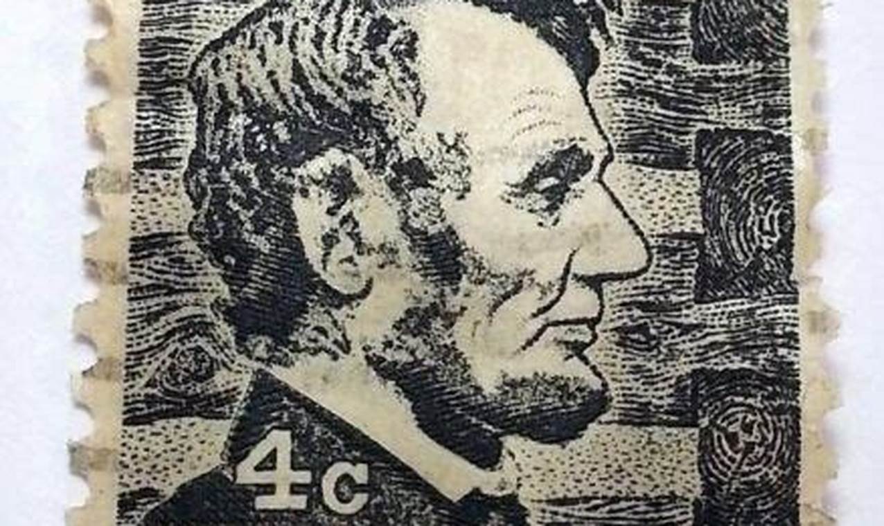 Classic 4 Cent Stamp Lincoln & History