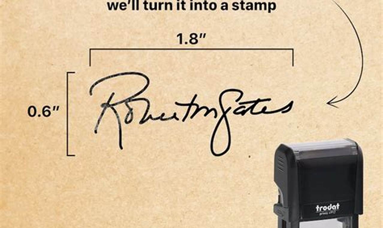 Professional Custom Signature Stamps & Seals