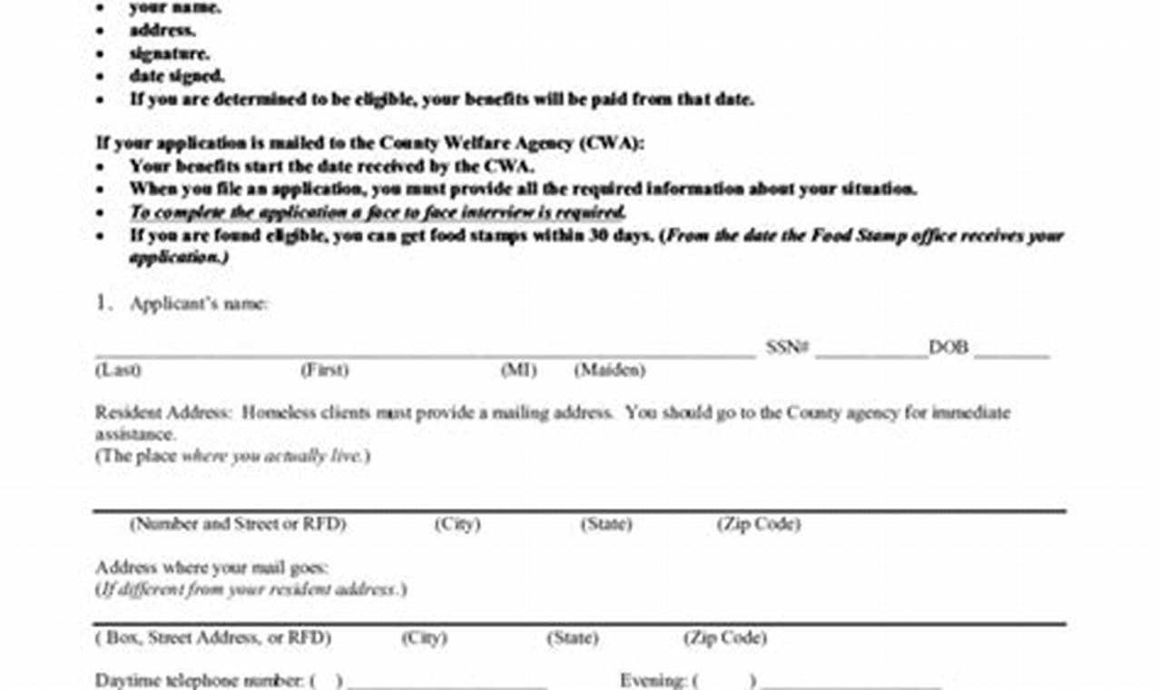 Apply for Food Stamps: Paper Application Guide