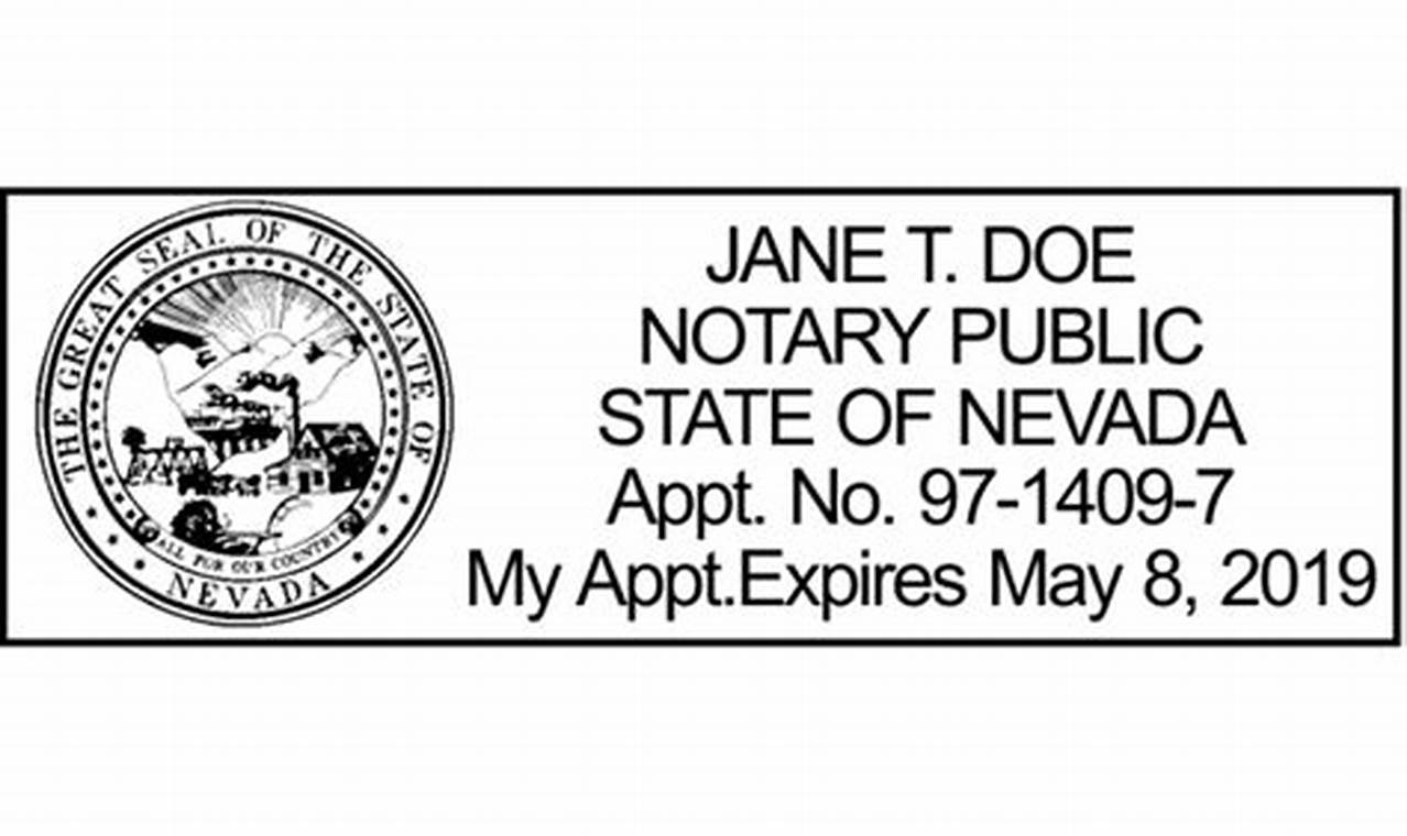 Official Nevada Notary Stamp Requirements & FAQs