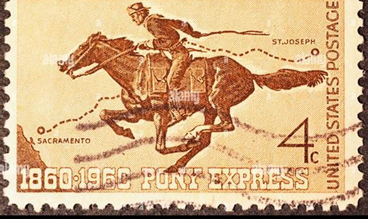 Historic Pony Express Postage Stamp Guide