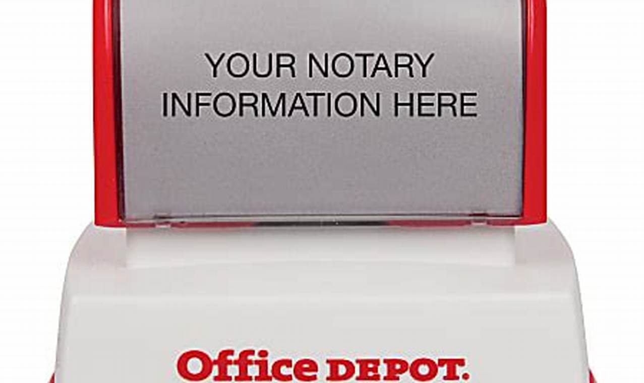 Notary Stamps & Supplies | Office Depot