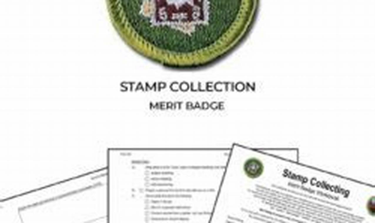 Complete Stamp Collecting Merit Badge Workbook Guide