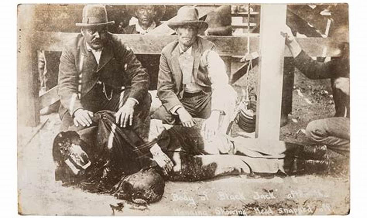 Historic Black Jack Ketchum Postcard: A Glimpse into the Wild West