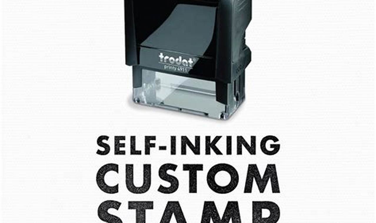 Self Ink Rubber Stamp