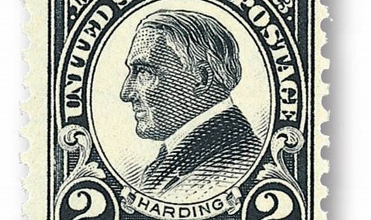 1920s 2 Cent Harding Stamp Value & Price Guide