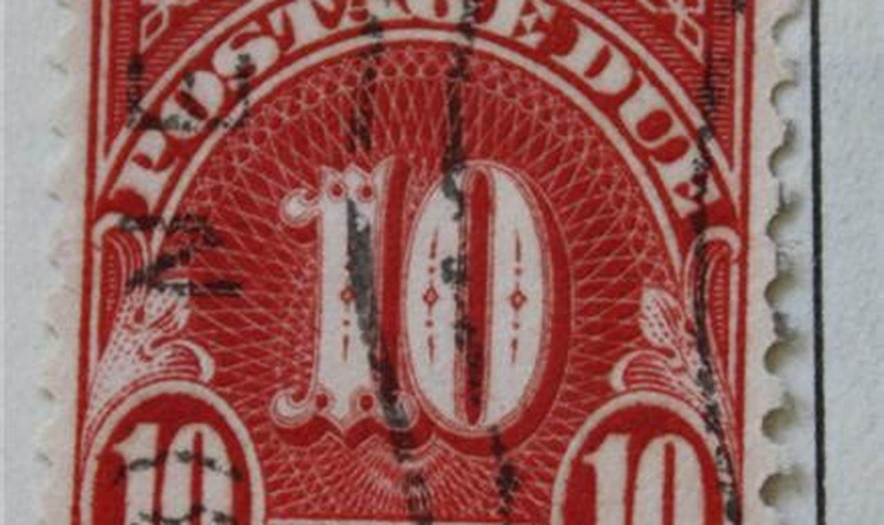Vintage Postage Due 10 Cent Stamps: A Collector's Guide