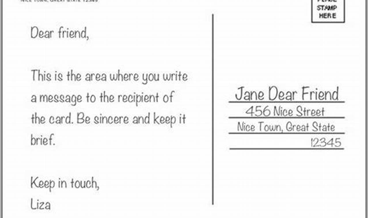 How to Perfectly Fill Out a Postcard: A Guide