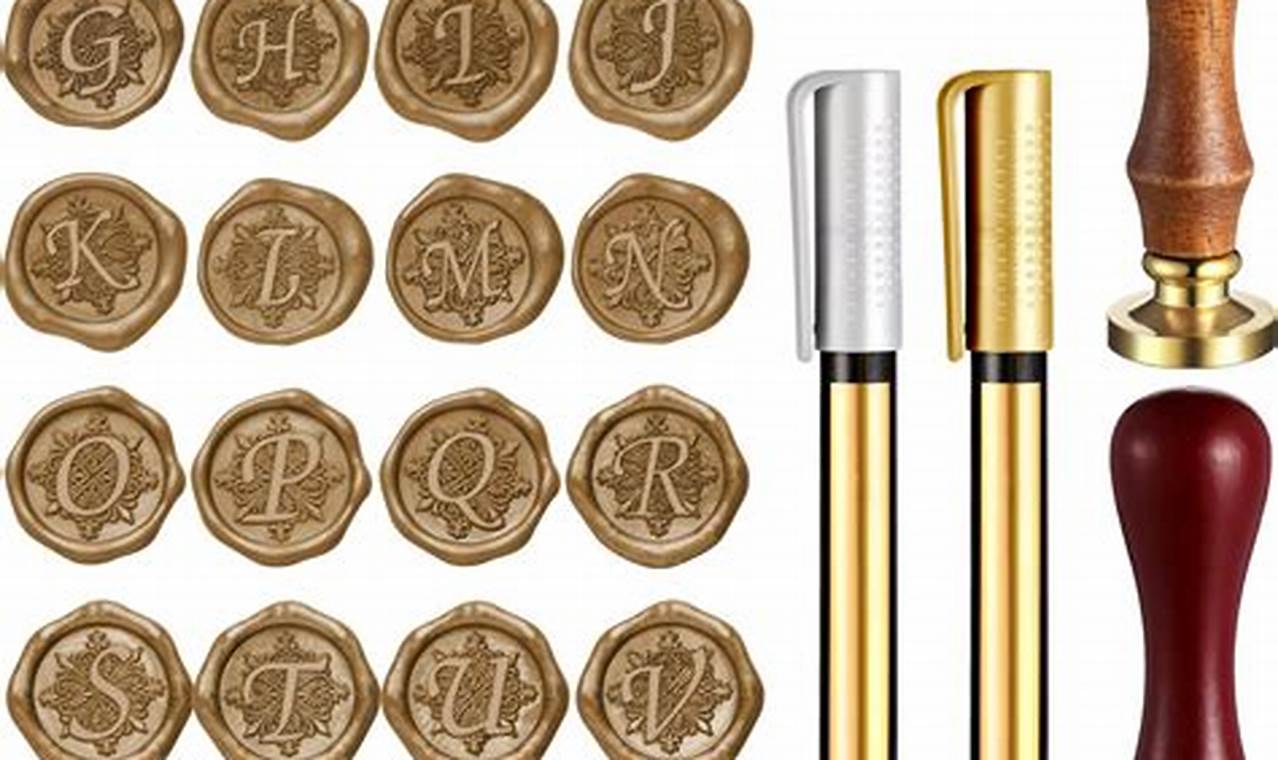 Letter Wax Seal Stamp Kit