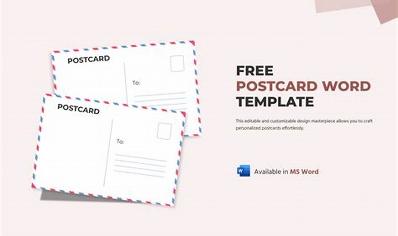 Design Stunning Postcards in Microsoft Word with Free Templates