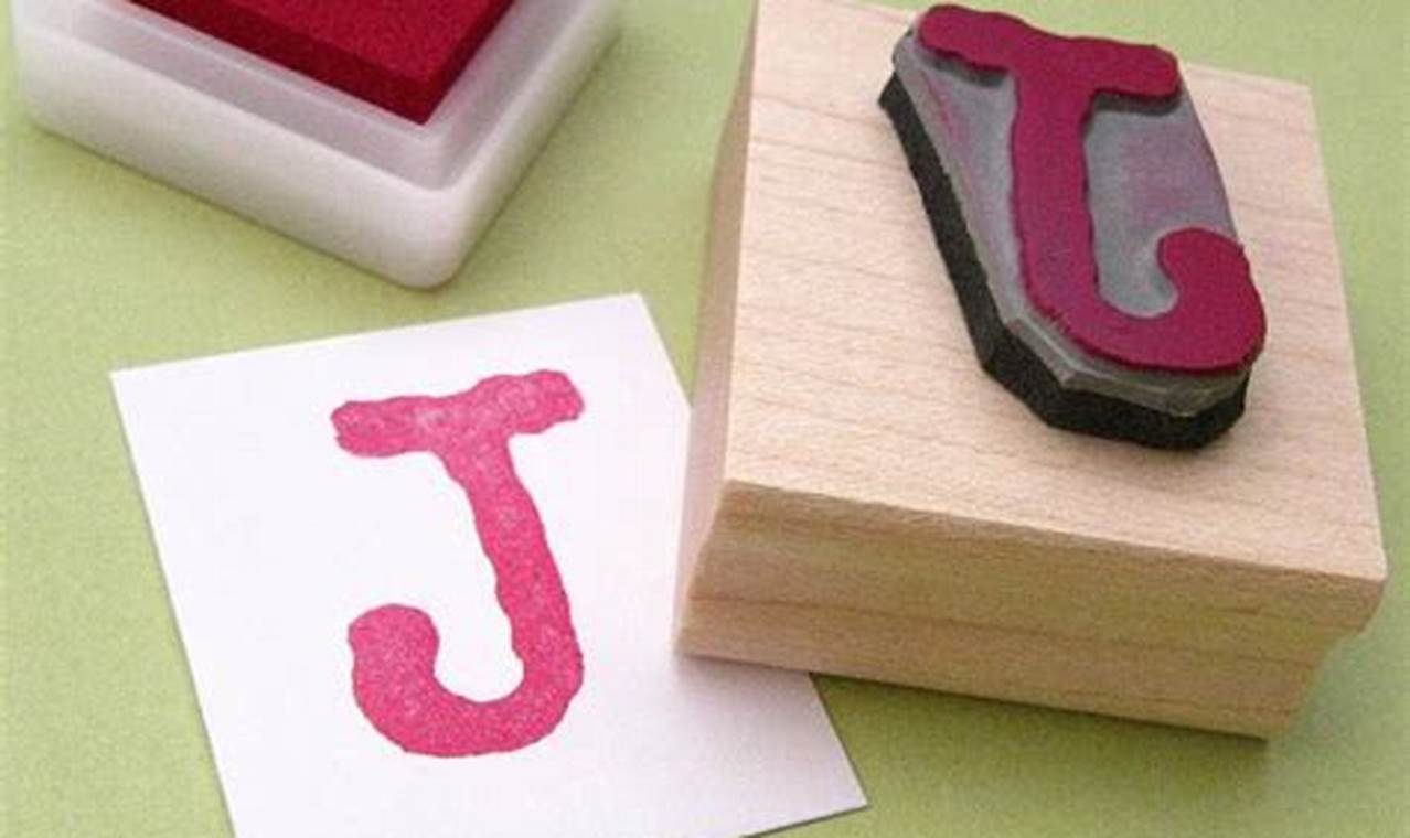 Personalized Initial Rubber Stamps & Seals