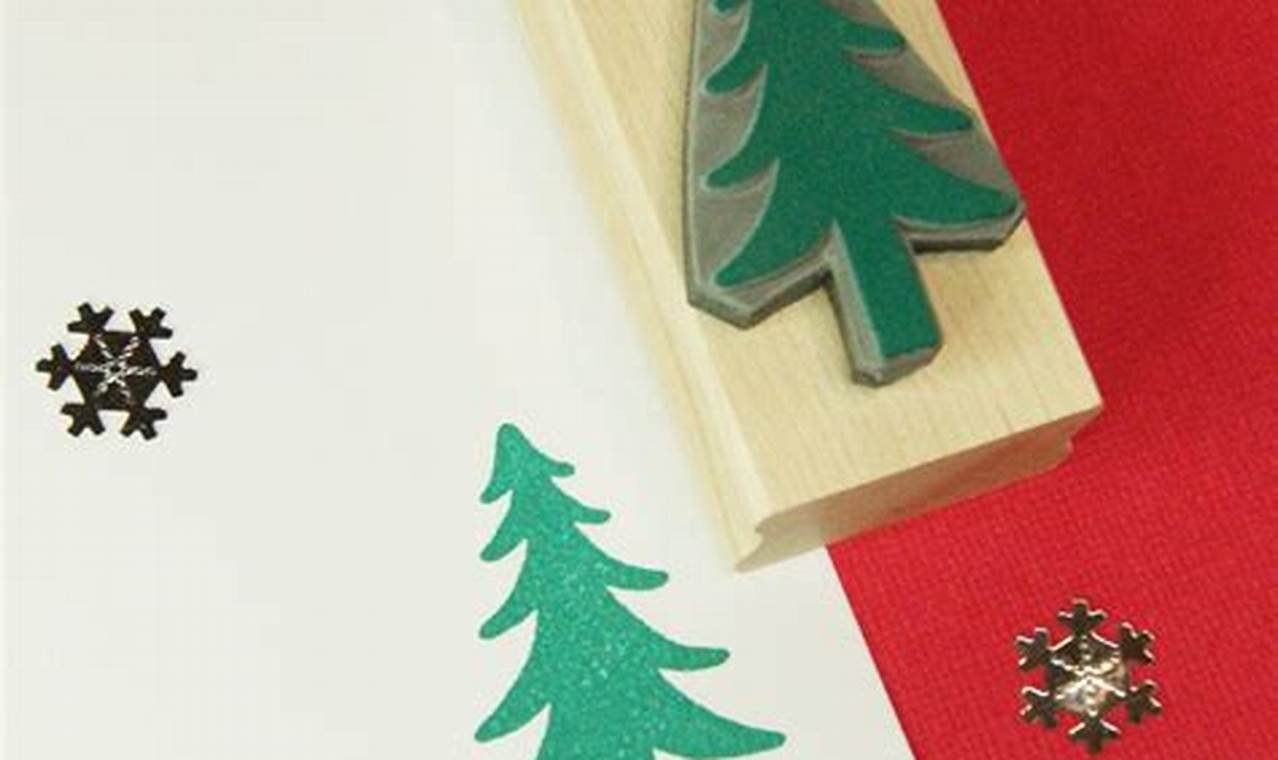 DIY Rubber Stamp Christmas Tree Ideas & Inspiration
