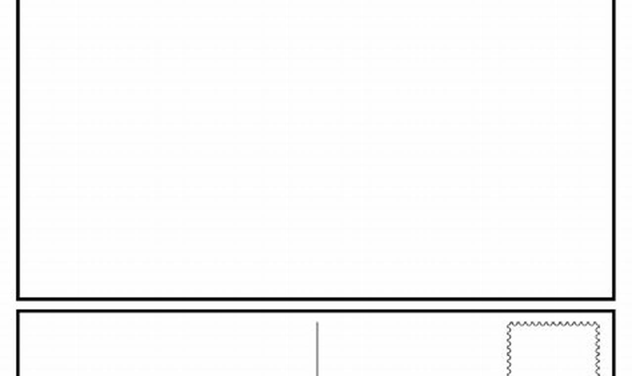 Free Printable 4x6 Postcard Templates & Designs