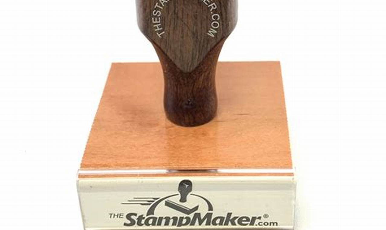 Premium Wood Handle Rubber Stamps & Dies