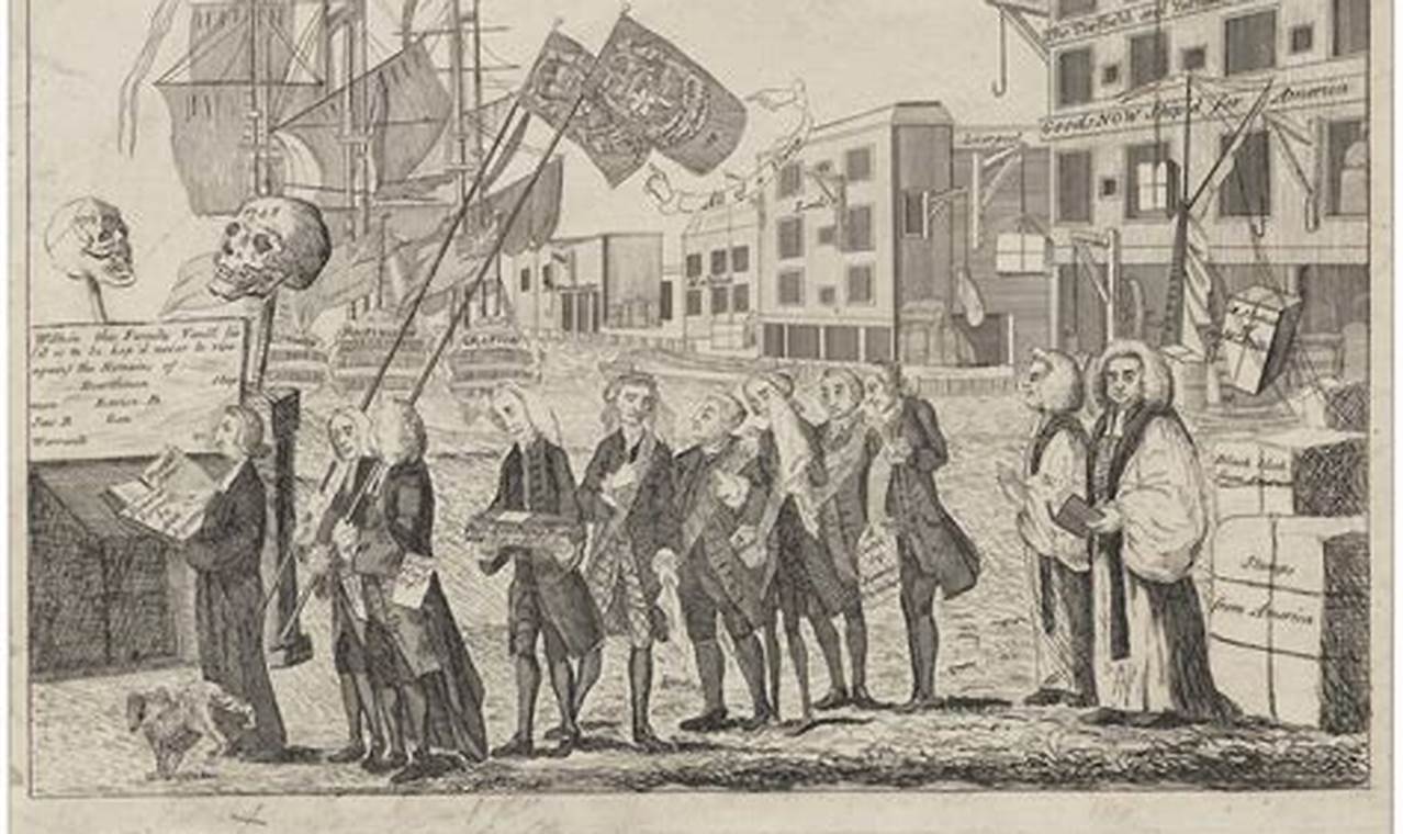 Satirical Stamp Act Cartoons & Their Impact