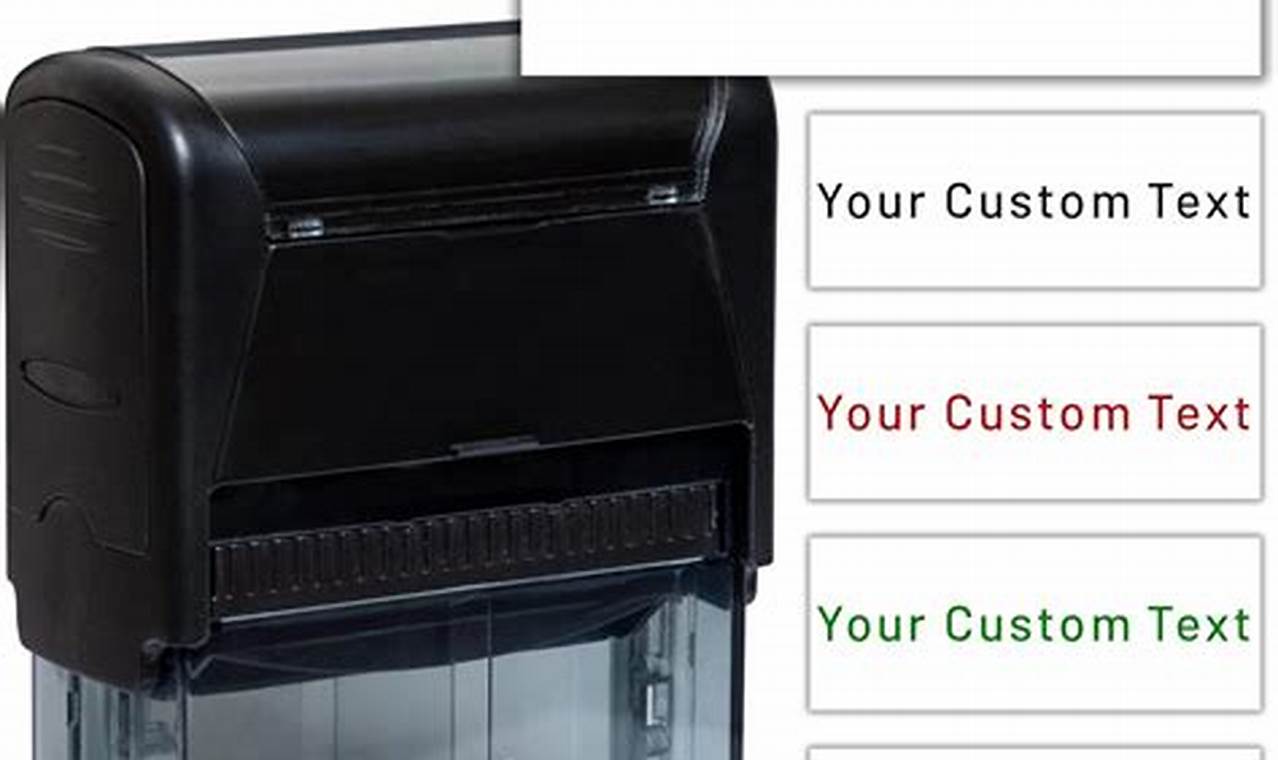 Personalized Custom Text Stamps & Seals
