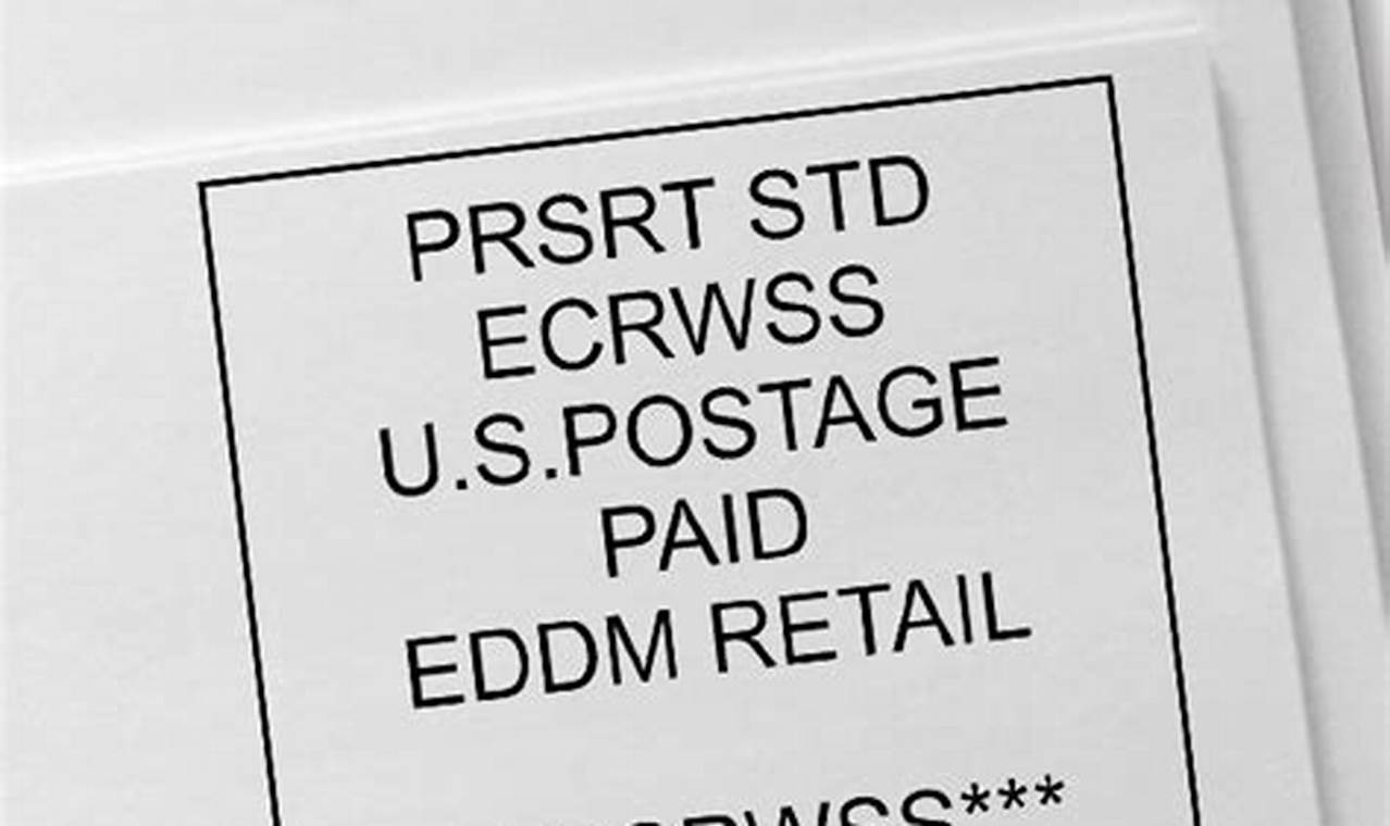 EDDM Postage Stamps: Guide to Indicia & Savings