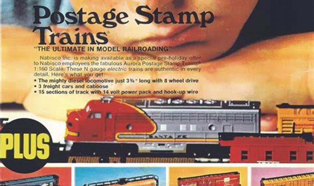 Miniature Postage Stamp Trains & Layouts