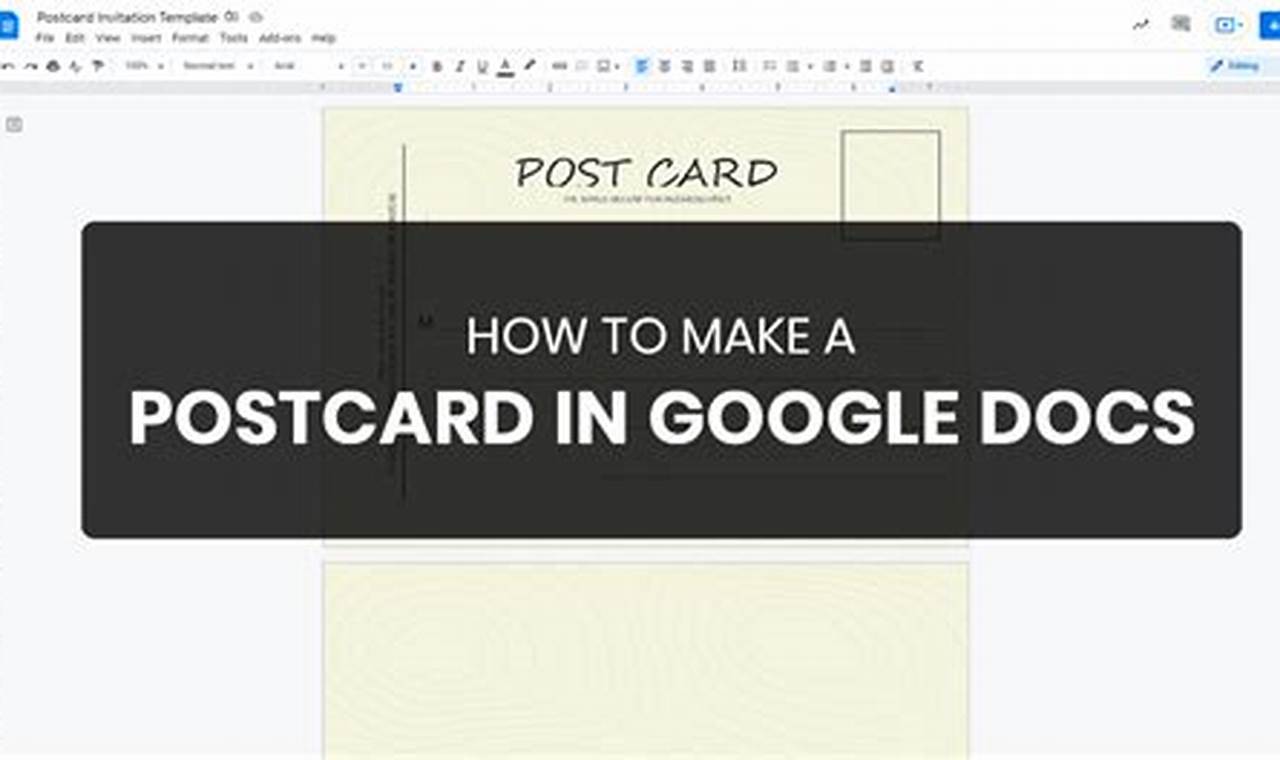 Postcard Template Google Docs