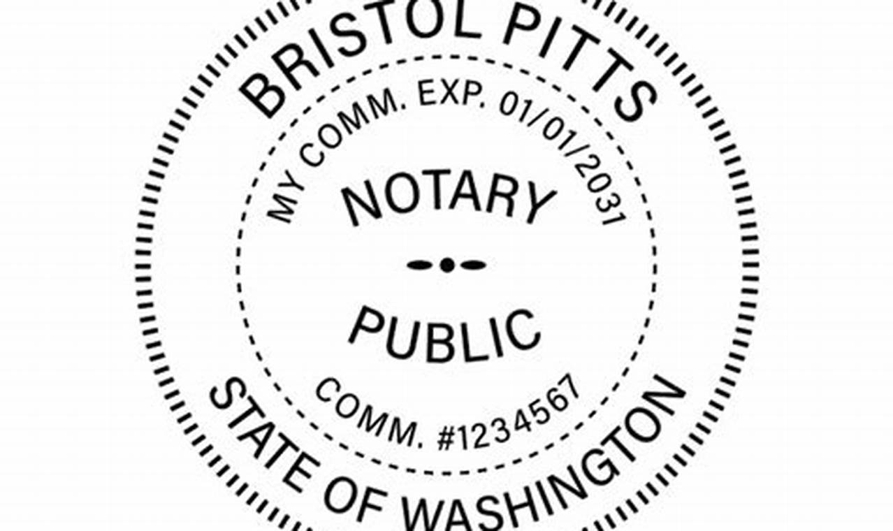 Washington Notary Stamp: Official & Secure