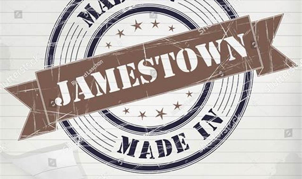 Authentic Jamestown Rubber Stamp & Seals