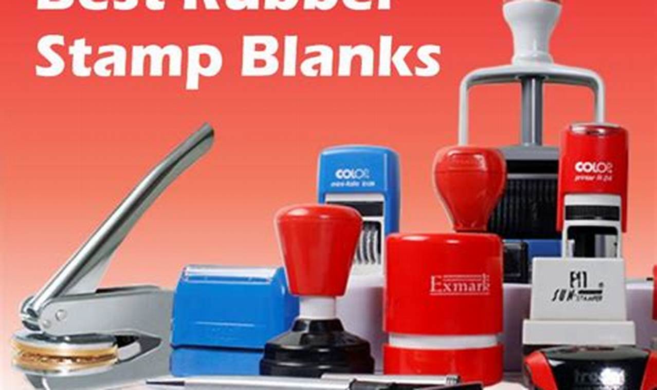 Premium Rubber Stamp Blanks & Supplies