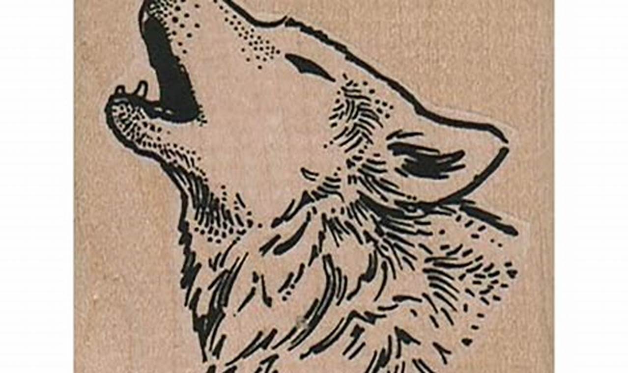 Wolf Rubber Stamp