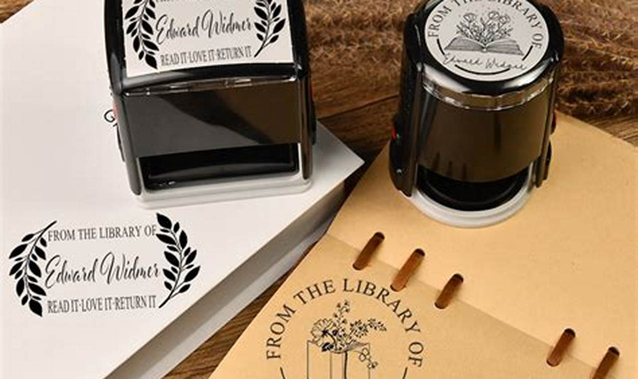 Personalized Custom Book Stamps & Embossers