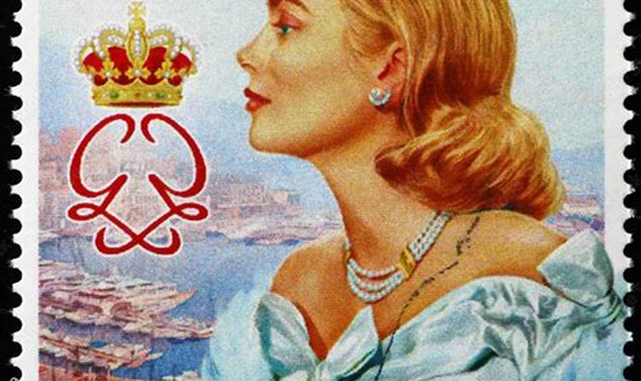 Classic Grace Kelly Postage Stamp Collection
