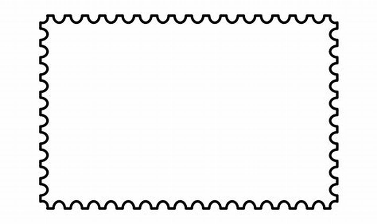 Free Blank Postage Stamp Template & Mockups