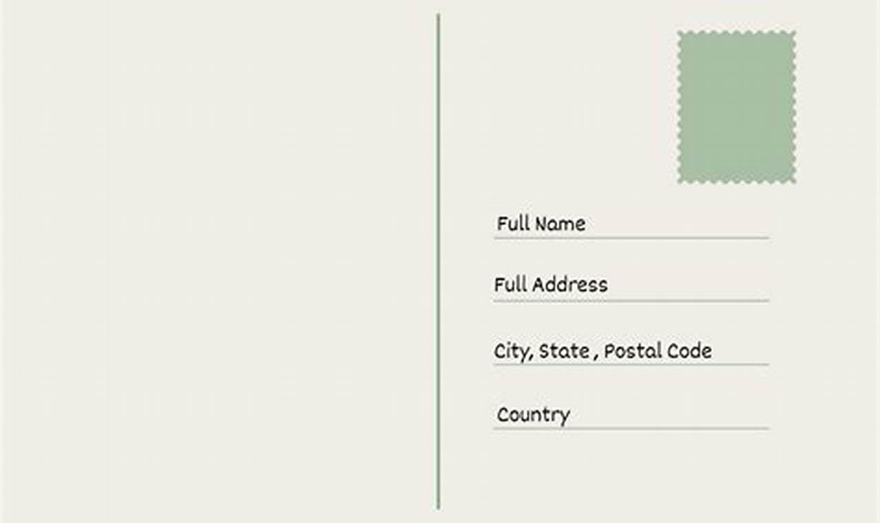 Mastering Vertical Postcard Addresses