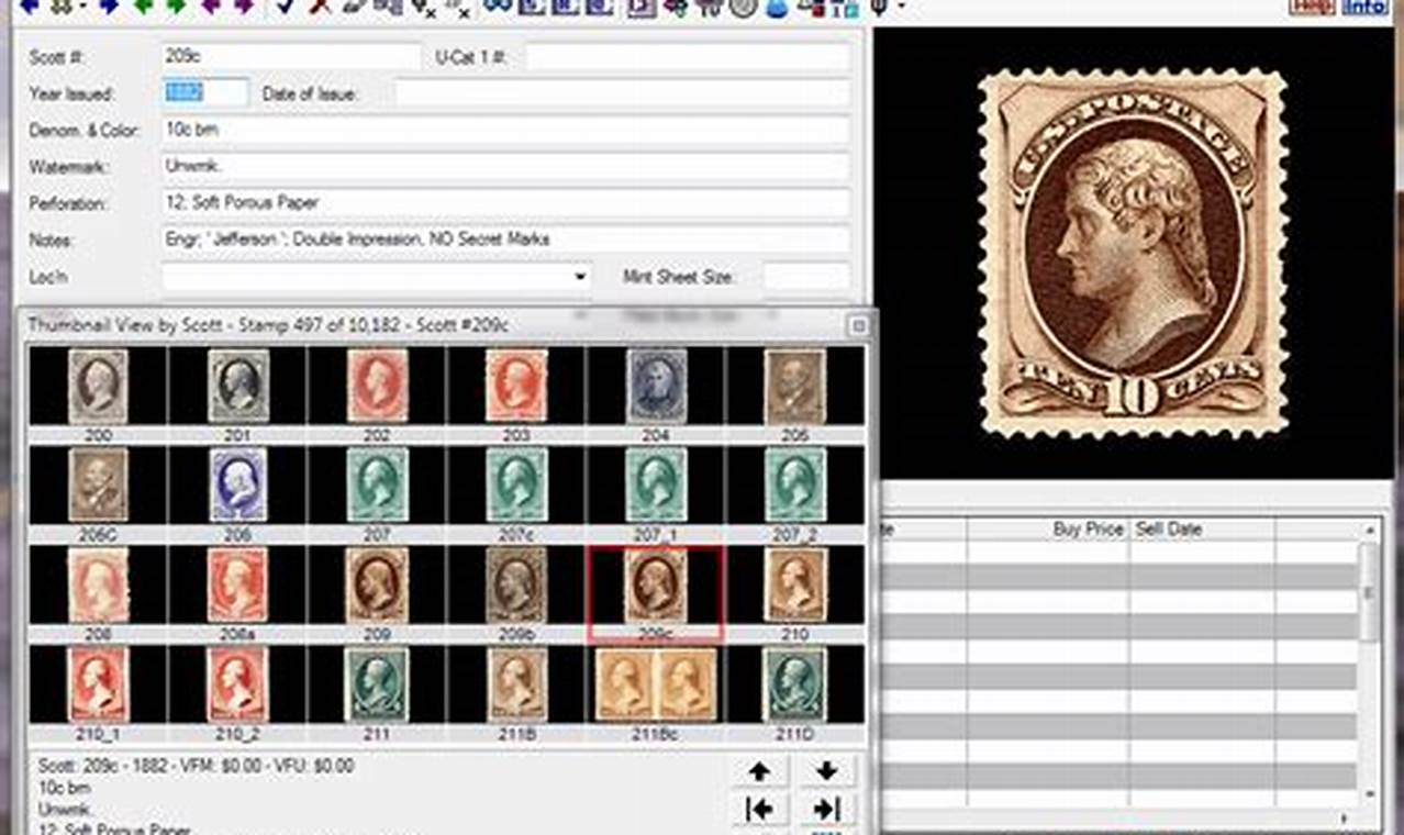 Best Free Stamp Collecting Database & Software