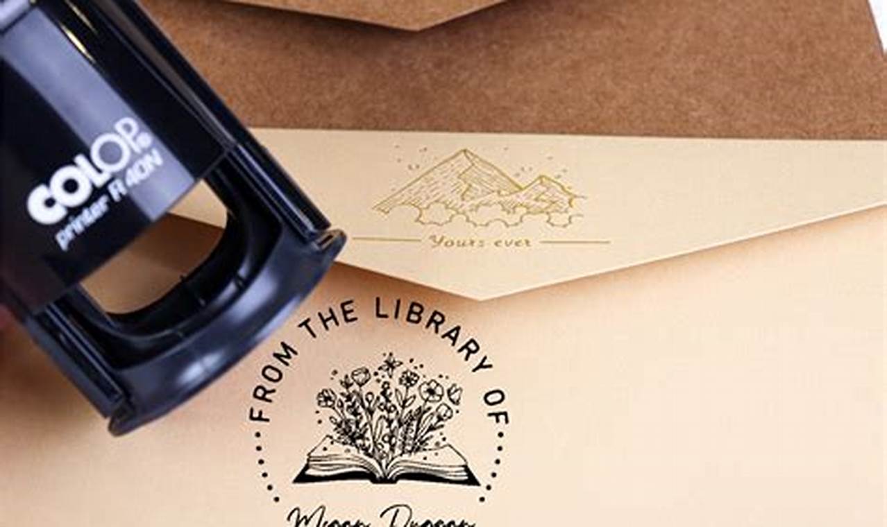 Personalized Custom Library Stamps & Embossers