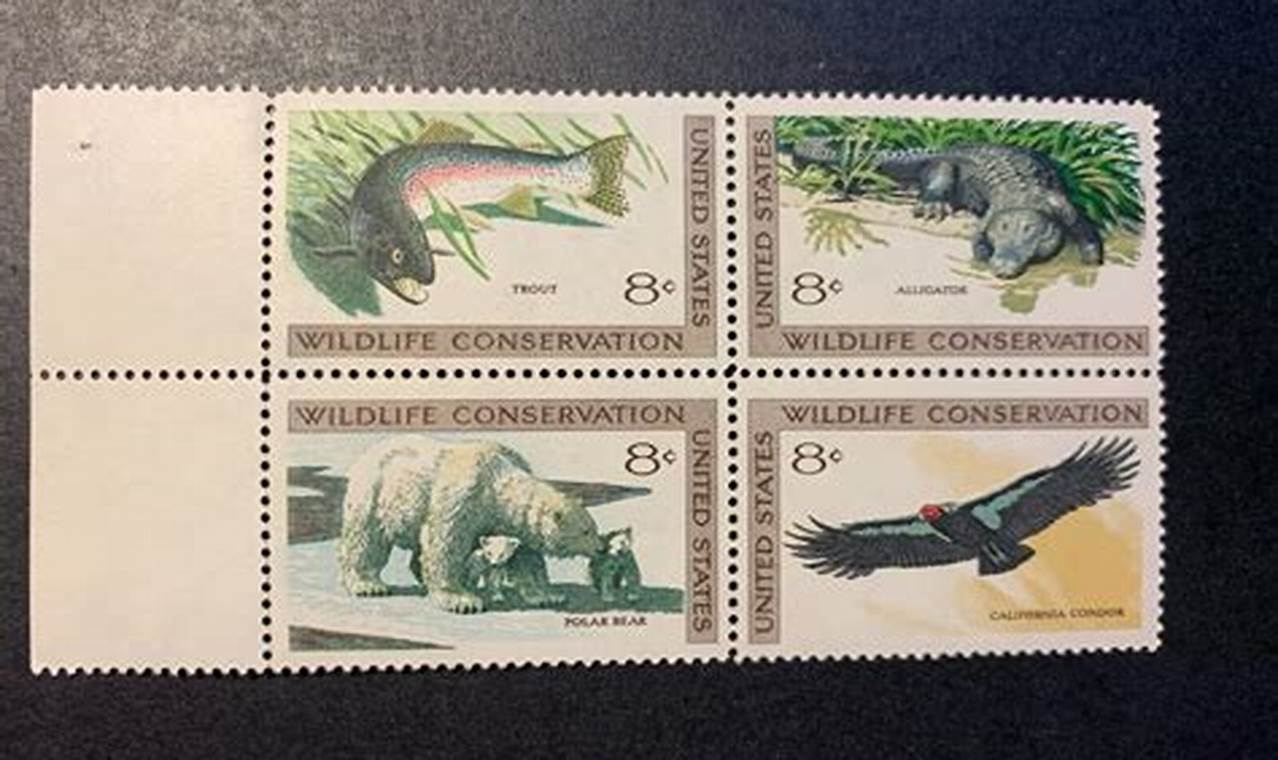 Classic 8 Cent Wildlife Conservation Stamps