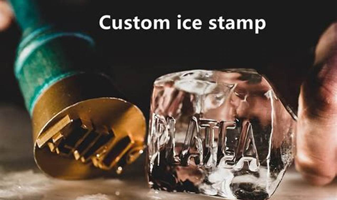 Personalized Custom Ice Stamps for Drinks