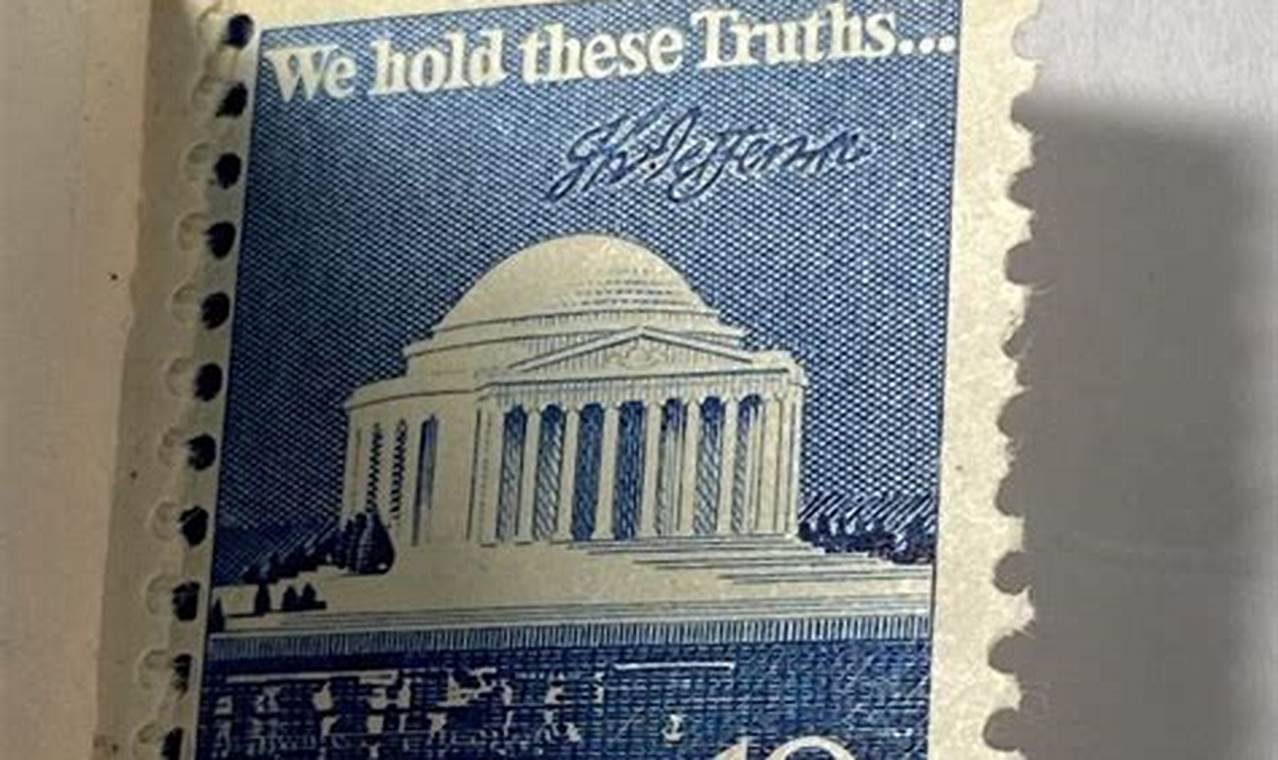 Historic 10 Cent "We Hold These Truths" Stamp: A Bicentennial Treasure