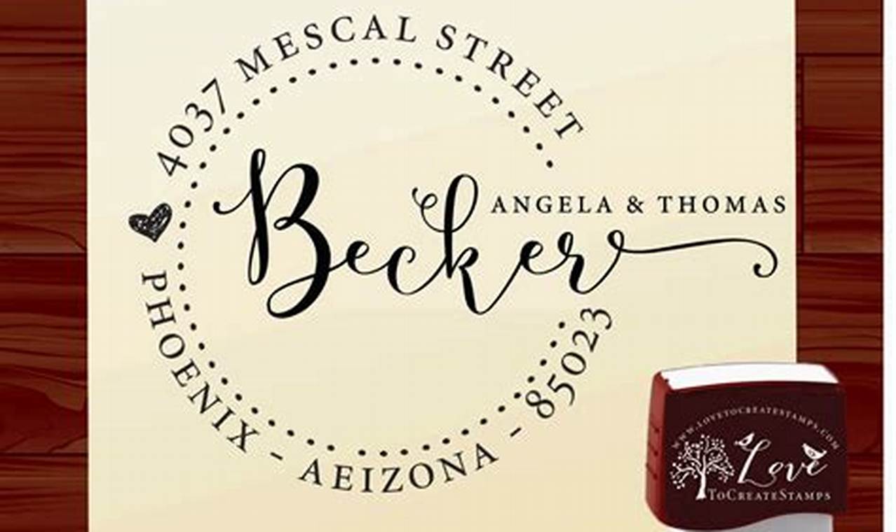 Personalized Custom Address Stamp Self Inking Solutions