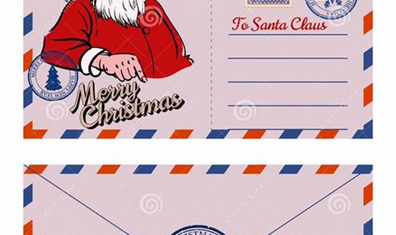 Vintage Postcard Santa Claus: Holiday Greetings